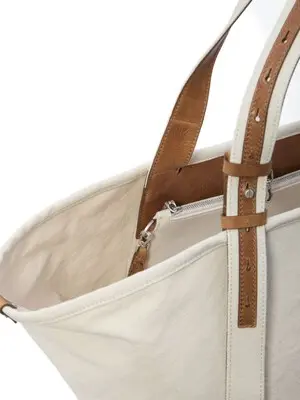 GOLDEN GOOSE 24.7 Canvas Tote Bag - Beige