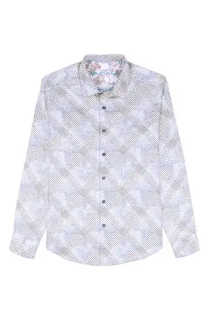 Robert Graham Shillibeer Stretch Cotton Button-up Shirt