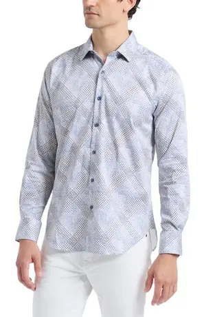 Robert Graham Shillibeer Stretch Cotton Button-up Shirt