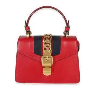 Gucci Calfskin Sylvie Top Handle