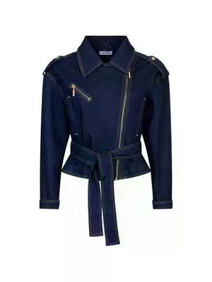 Liu Jo Belted Biker Denim Jacket