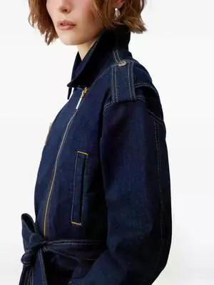 Liu Jo Belted Biker Denim Jacket