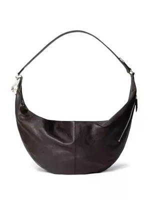 LEMAIRE Grained Leather Zip Shoulder Bag - Brown