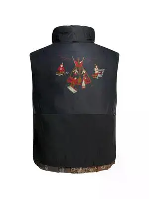 Kapital Bandana Patchwork Gilet - Brown