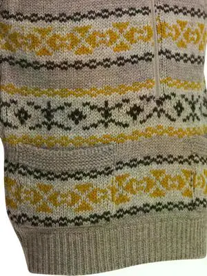 Kapital Quarter-zip Sleeveless Sweater Vest