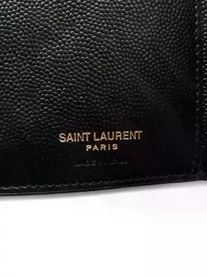 Saint Laurent 2020s Monogram Trifold Leather Wallet