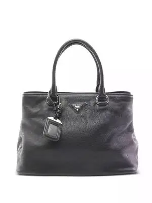 Prada 2010s Logo-plaque Tote Bag