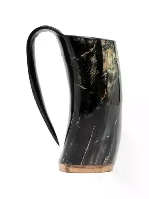 Keepsake The Label Horn Wood Base Collectible - Black
