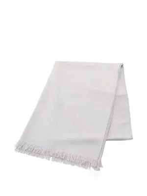 Prada 2010s New Libris Fringed Scarf - Grey