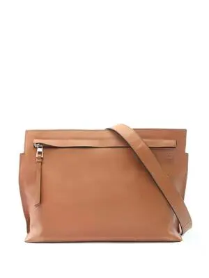 Loewe 2010s Anagram Leather Shoulder Bag - Brown