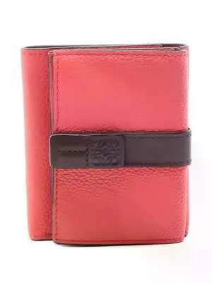 Loewe Trifold Leather Wallet - Red