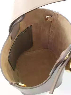 Loewe Mini Pebble Bucket Bag - Brown