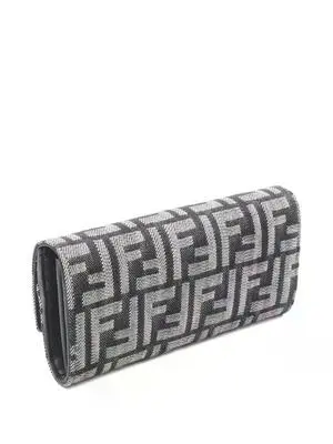 Fendi 2020s Baguette Clutch Bag - Grey