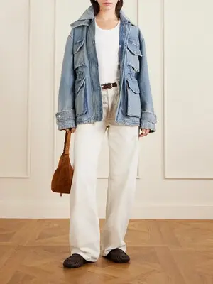 AGOLDE Aubrey Distressed Denim Jacket - Blue
