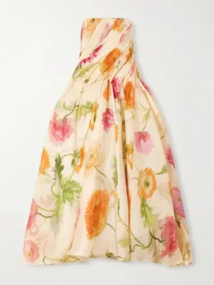 Floral Silk Gowns