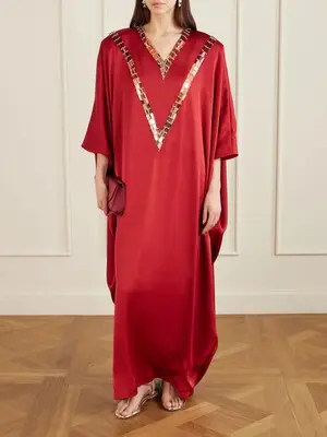 DIMA AYAD Embellished Faille Kaftan