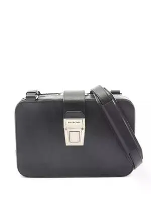 Balenciaga 2010s Tack Leather Shoulder Bag