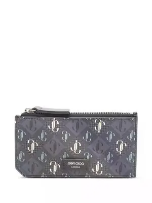 JIMMY CHOO 2000s Logo-pattern Wallet - Black