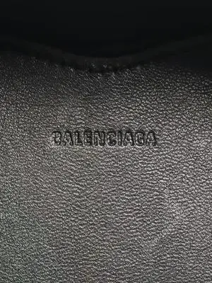 Balenciaga 2010s Le Cagole Heart Pouch - Black