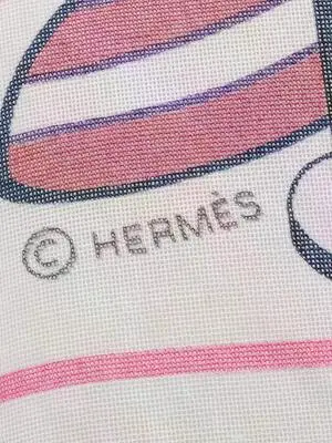 Hermès 20s Printed Handkerchief