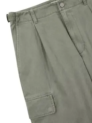 STUDIO TOMBOY Pintuck-detail Cargo Trousers - Green