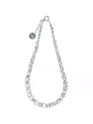 N°21 Crystal-embellished Necklace - Silver