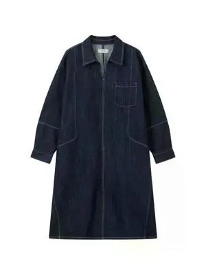 STUDIO TOMBOY Paneled Denim Shirt Dress