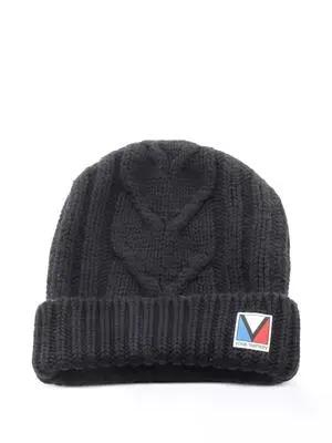LOUIS VUITTON 2014 Cable-knit Beanie Hat - Black
