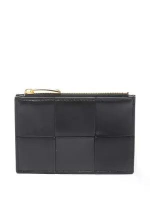Bottega Veneta 2020s Cassette Leather Wallet - Black
