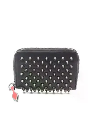 CHRISTIAN LOUBOUTIN 2010s Panettone Spike-studded Coin Purse - Black