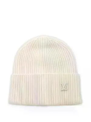 LOUIS VUITTON Logo-detail Beanie - Neutrals