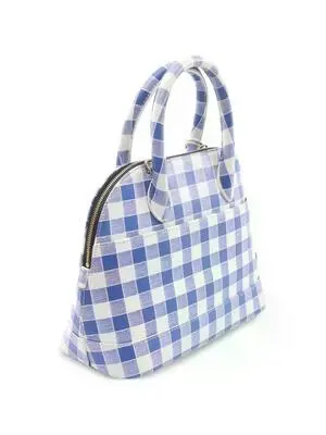 Balenciaga 2010s Ville Checked Tote Bag
