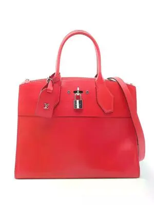 LOUIS VUITTON 2015 Mm City Steamer Tote Bag - Red