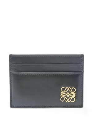 Loewe Anagram Leather Cardholder - Black