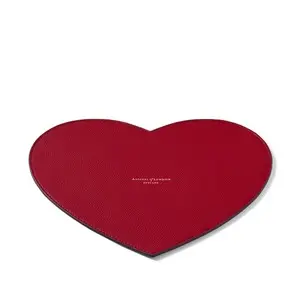 ASPINAL OF LONDON Heart Leather Mouse Mat