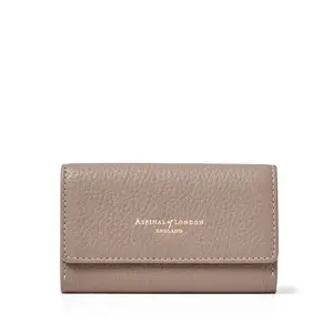 ASPINAL OF LONDON Business Card Holder In Saffiano - Neutral