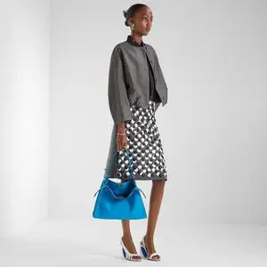 Fendi Straight-cut Midi Skirt With Polka-dot Embellishments