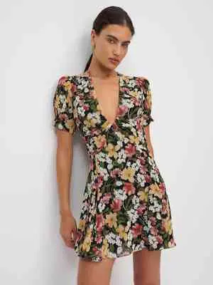 REFORMATION Akaia Mini Dress - Black