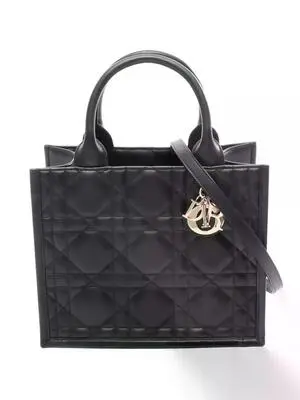Dior Book Tote Leather Handbag - Black