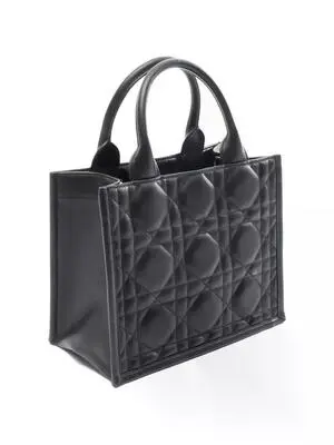 Dior Book Tote Leather Handbag - Black