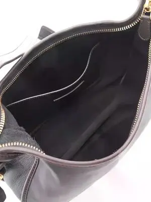 Loewe 2000s Sofia Anagram Leather Shoulder Bag - Brown