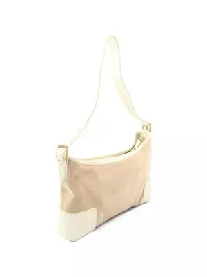Loewe 2000s Anagram Leather Shoulder Bag - Neutrals