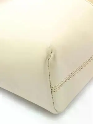 Loewe 2000s Anagram Leather Shoulder Bag - Neutrals
