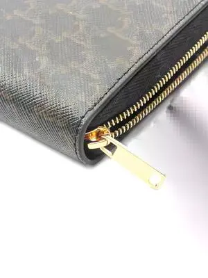 Celine 2010s Large Triomphe Zip Wallet
