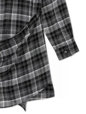 STUDIO TOMBOY Checked Wrap Shirt