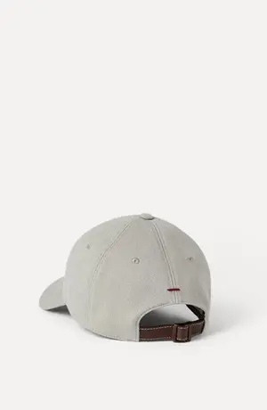 Brunello Cucinelli Baseball Cap With Logo - Khaki