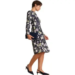 HOBBS LONDON Sabine Long Sleeve Floral Dress - Midnight Multi