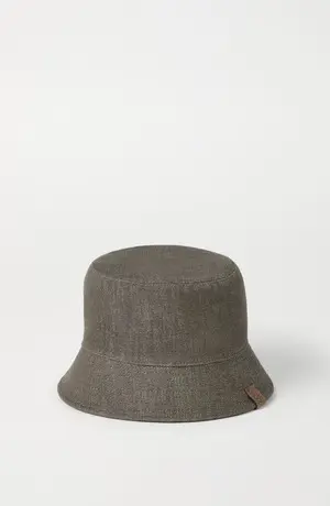 Brunello Cucinelli Bucket Hat With Lamé Thread - Green