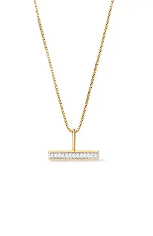 ANA LUISA Solid Yellow Diamond Toggle Charm Necklace - Gold
