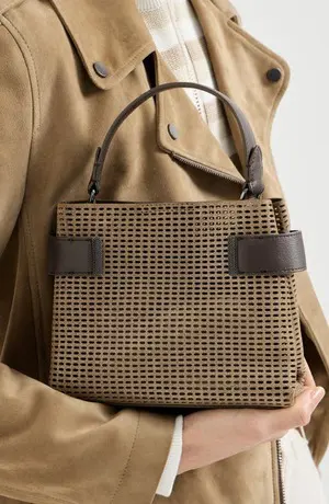 Brunello Cucinelli Leather Essence Top-handle Bag - Brown